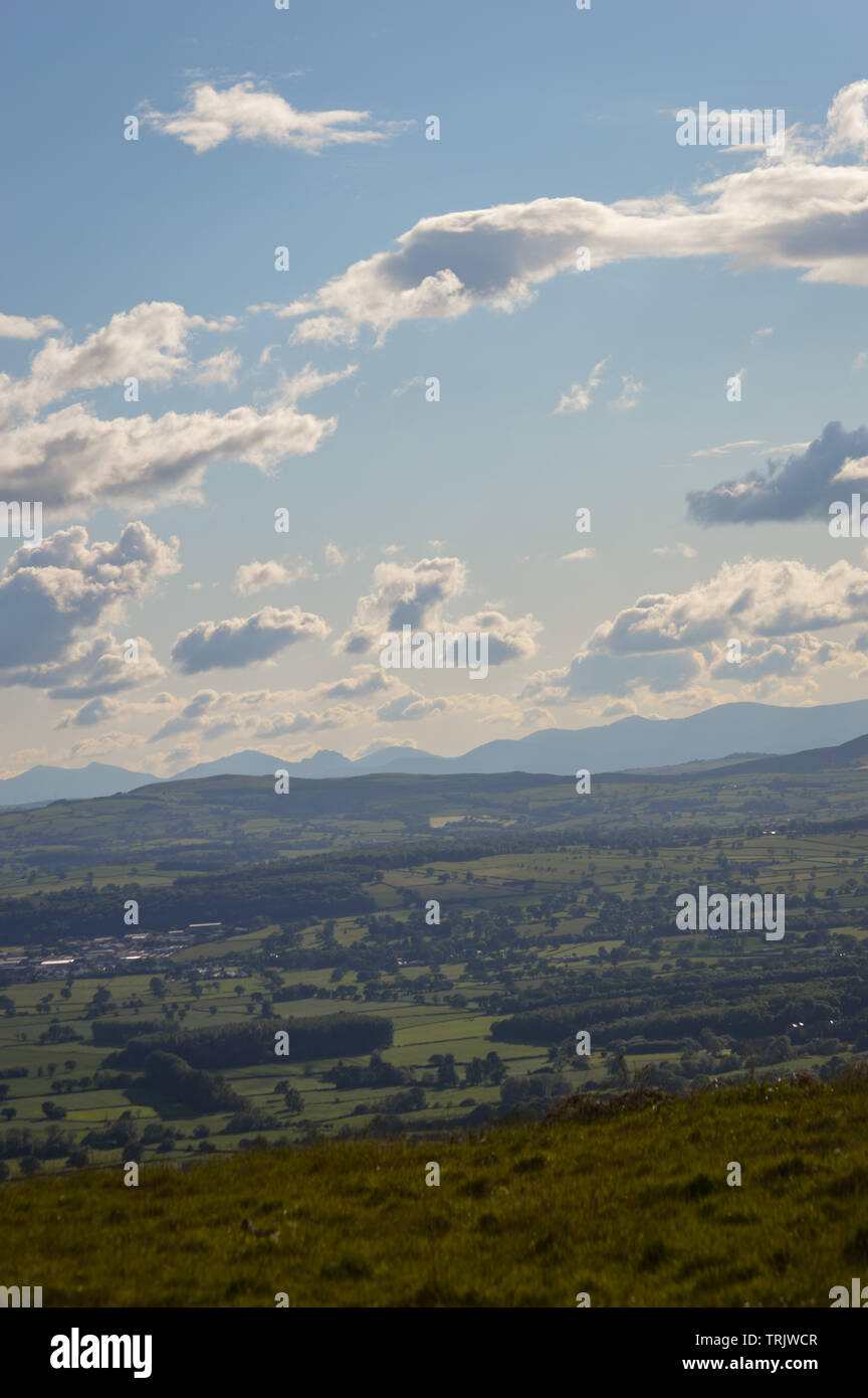 Welsh landscape photograph of the Clwydian Range of mountains in North ...