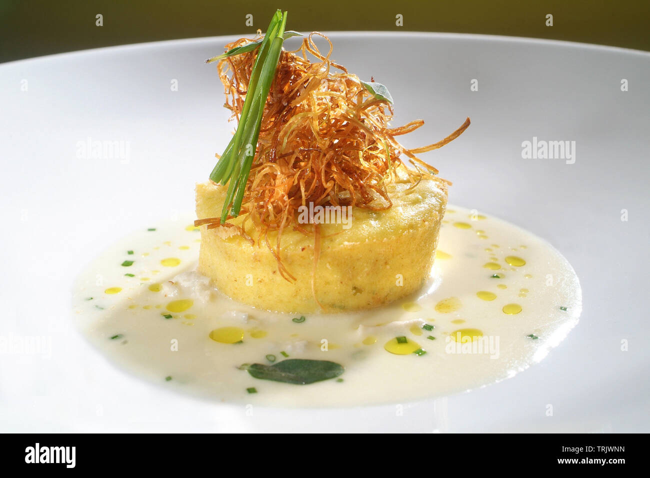 Italian food recipes, savory pie of leeks Stock Photo - Alamy