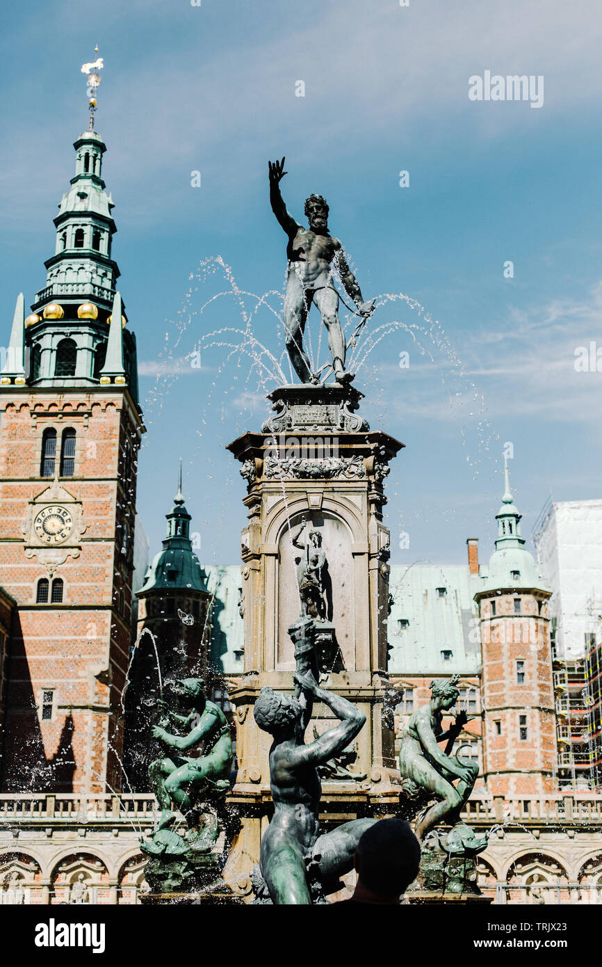Exterior view of Frederiksborg Castle in Hillerod, Denmark Stock Photo ...