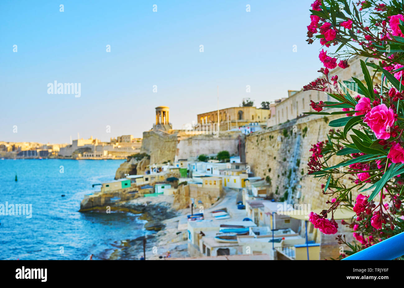 Enjoy the evening on Valletta shore with a view on the medieval ...