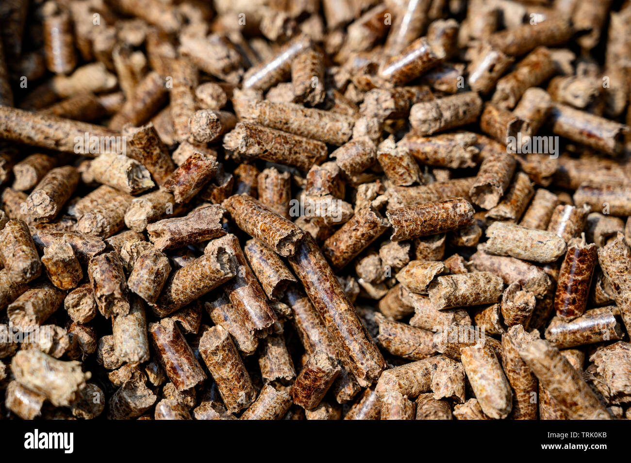 Pellets for barbecue wood smoker Stock Photo - Alamy