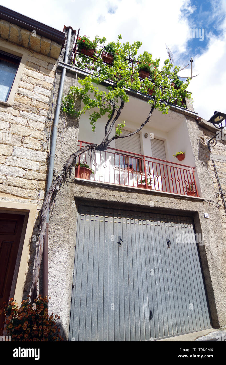 Gavoi, Sardinia, Italy. Typical village in Barbagia region Stock Photo ...