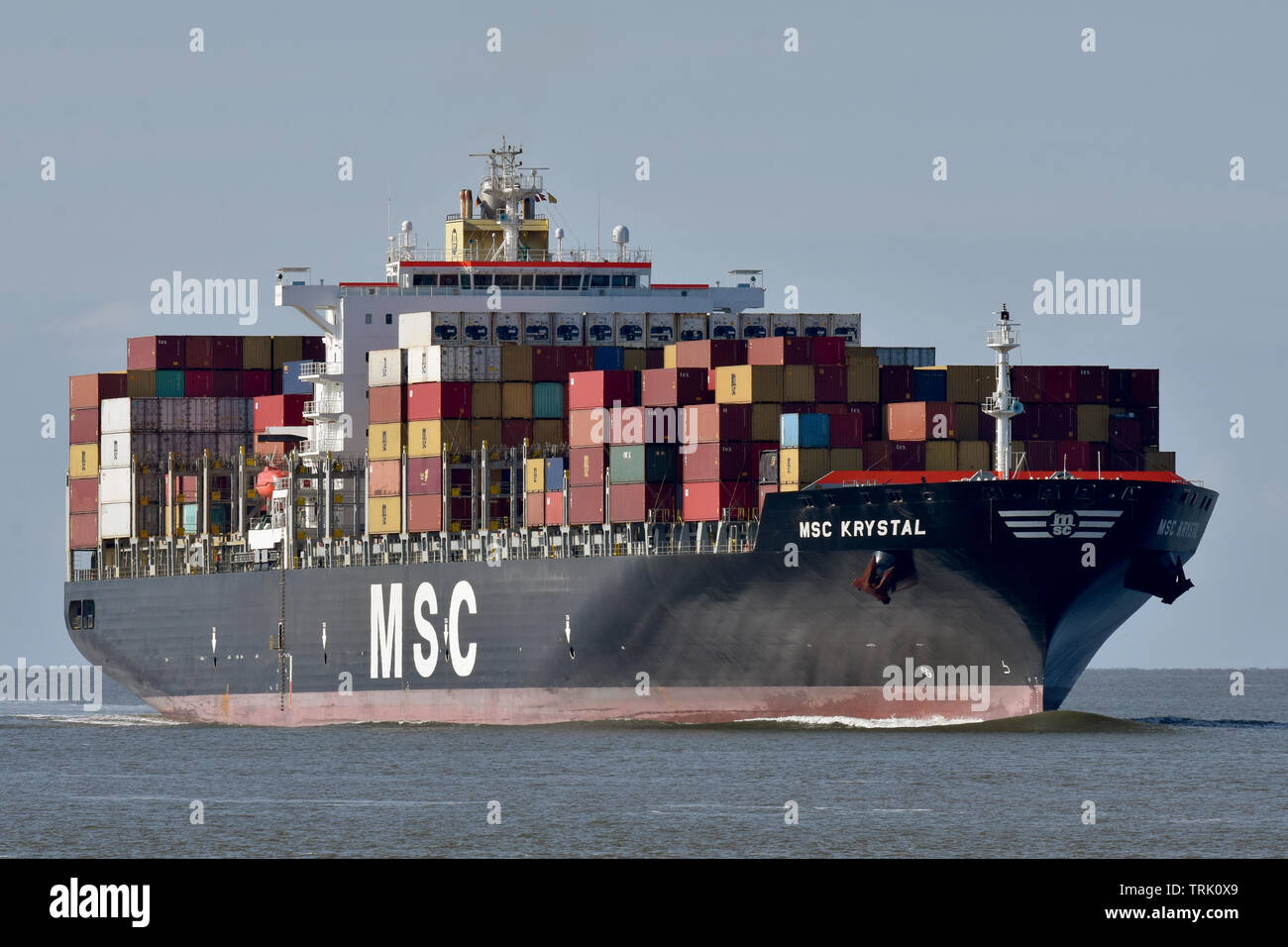 Msc container ship vessel hi-res stock photography and images - Alamy