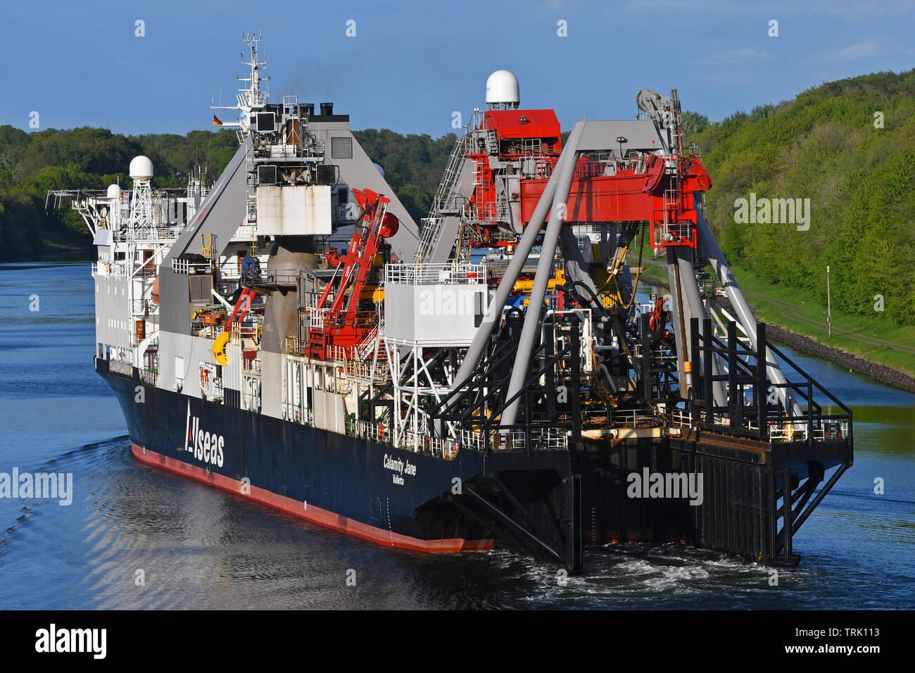 Trenching Support Vessel Calamity Jane Stock Photo - Alamy