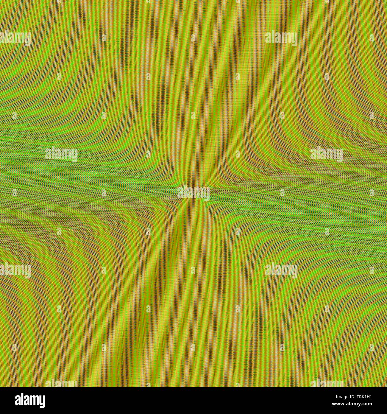 Computer graphics image of superimposed ellipses creating moire pattern ...