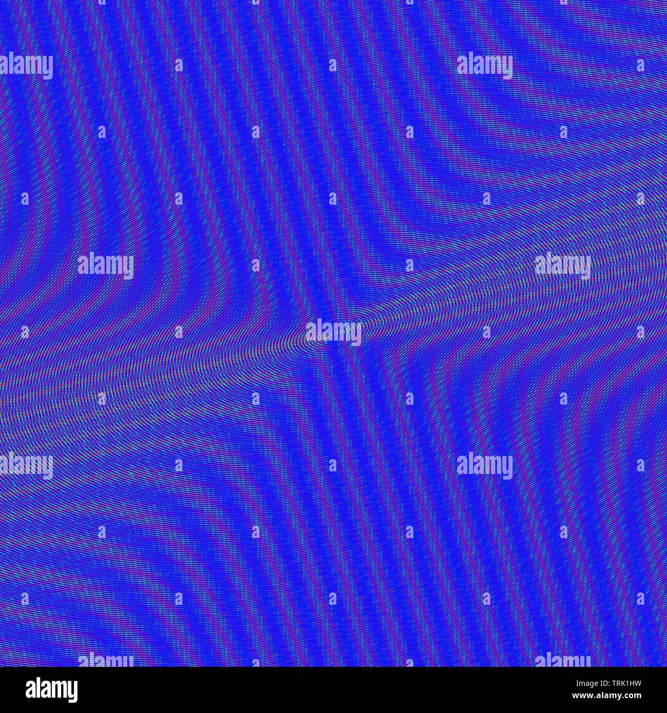 Computer graphics image of superimposed ellipses creating moire pattern ...