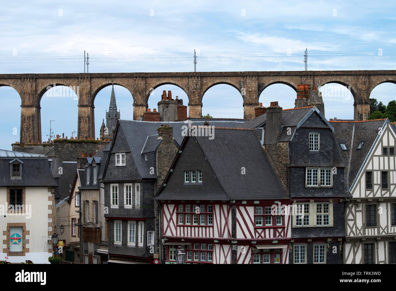 Viaduct morlaix finistere brittany france hi-res stock photography and ...