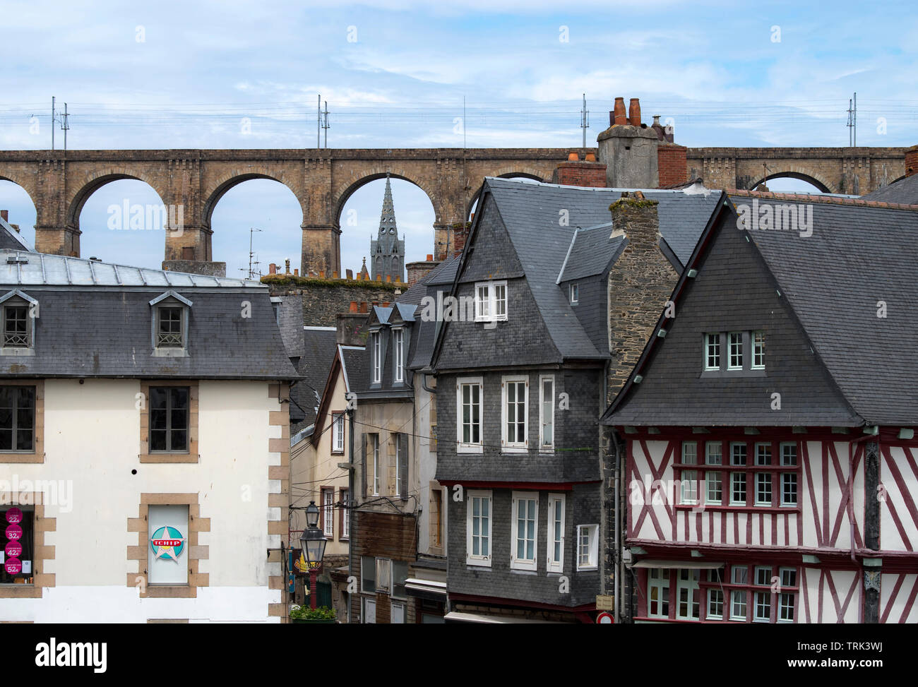 Viaduct morlaix finistere brittany france hi-res stock photography and ...