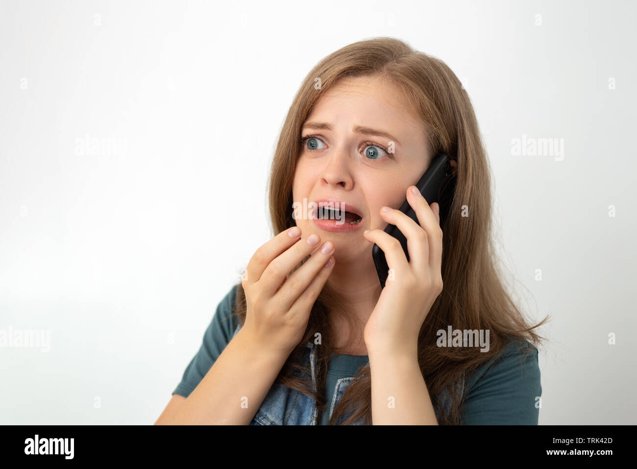 Scared woman abused hi-res stock photography and images - Alamy