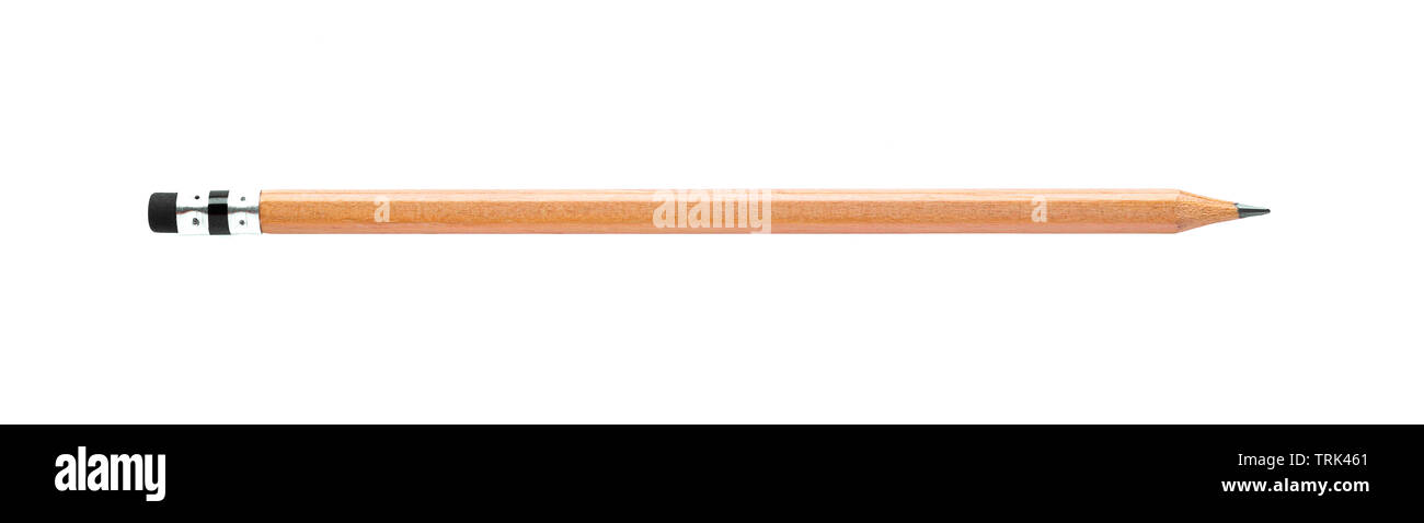 Wooden pencil cut from a white background Stock Photo - Alamy
