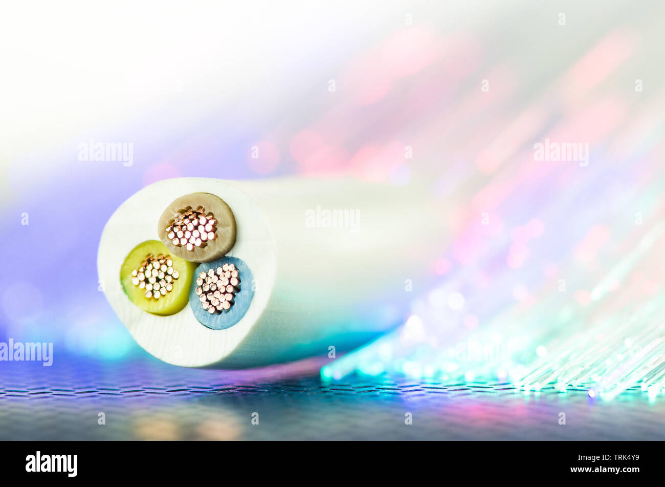 Electrical cable cross section hi-res stock photography and images - Alamy