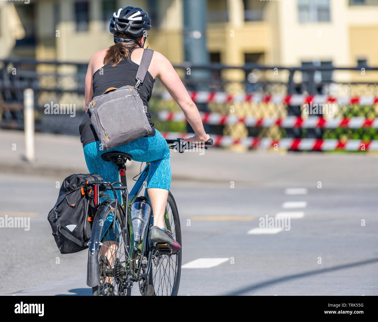 Active female drive urban hi-res stock photography and images - Alamy