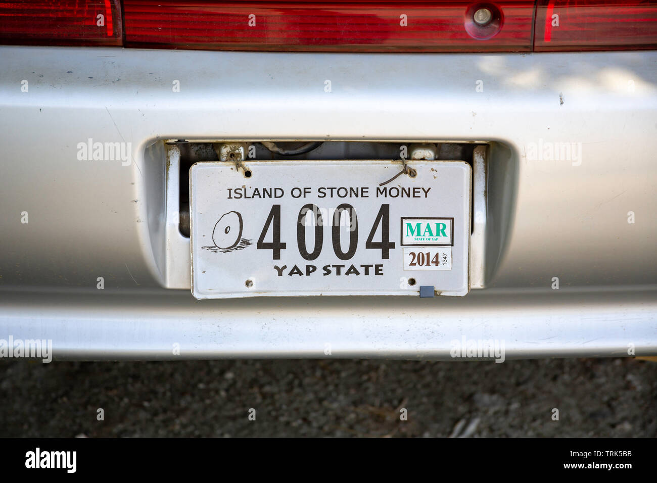 License plate of yap hi-res stock photography and images - Alamy