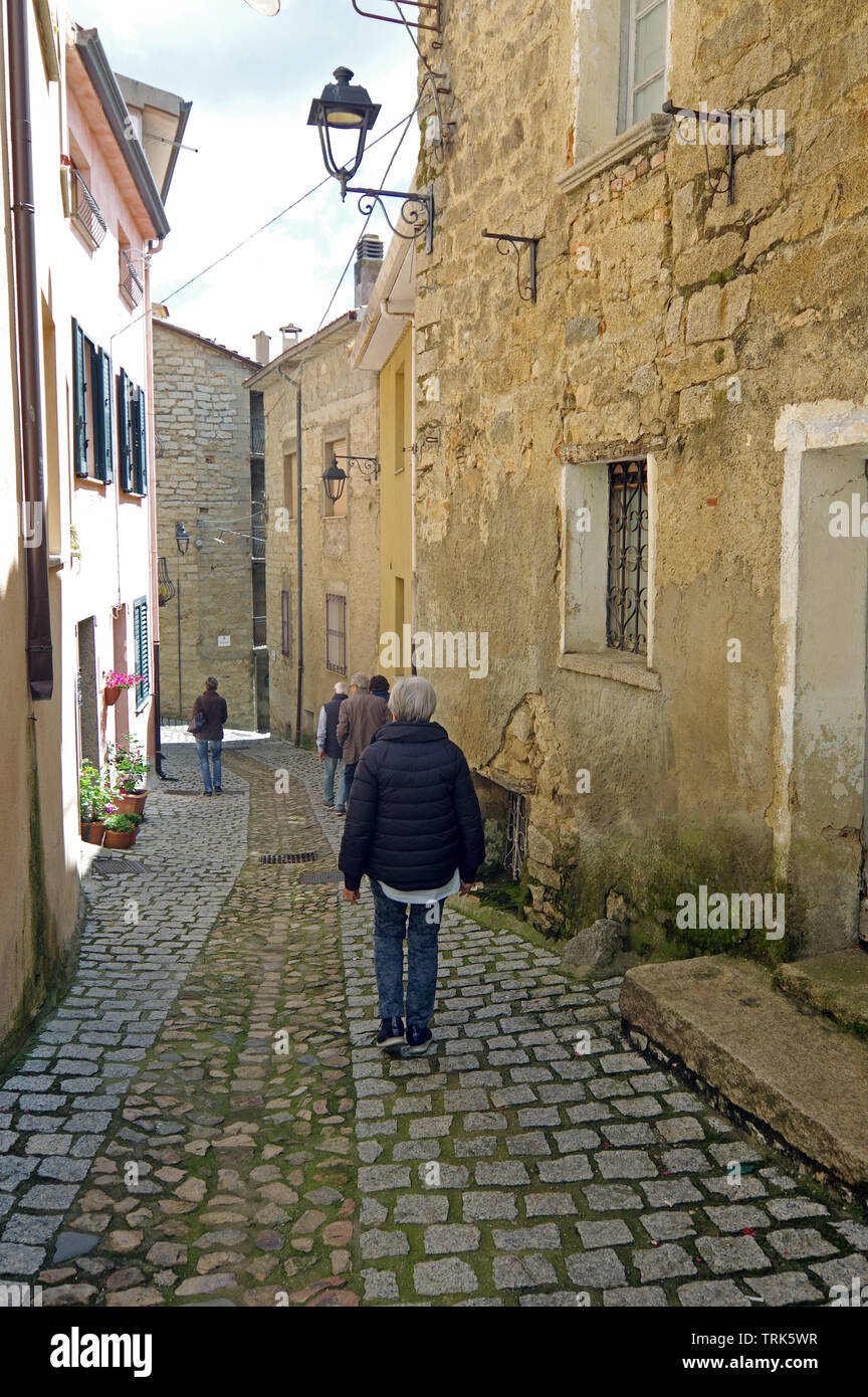 Gavoi, Sardinia, Italy. Typical village in Barbagia region Stock Photo ...