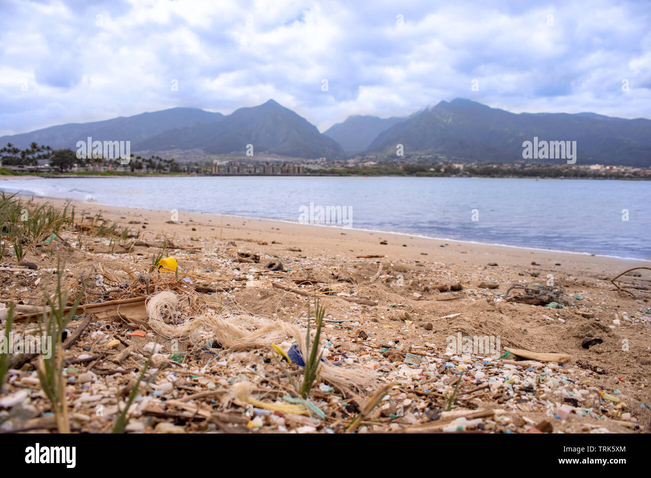 Trash debris float on water hi-res stock photography and images - Alamy