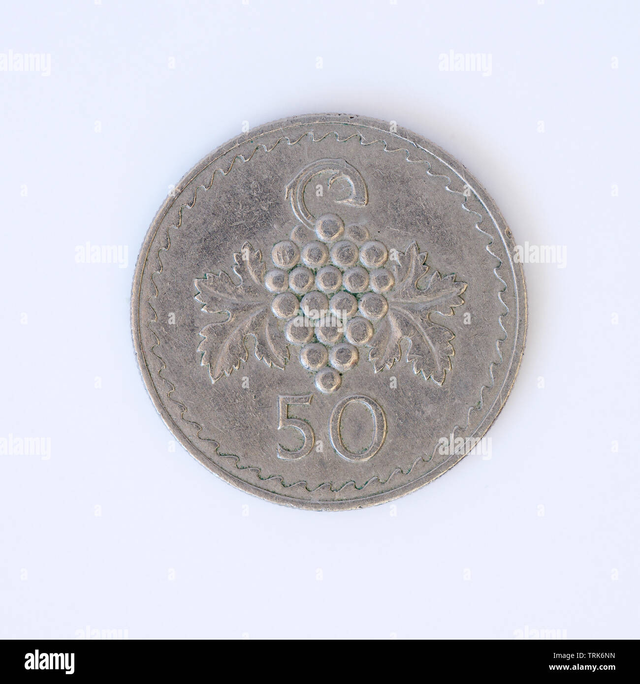 Cyprus 50 Mils Coin - 1970 Stock Photo - Alamy
