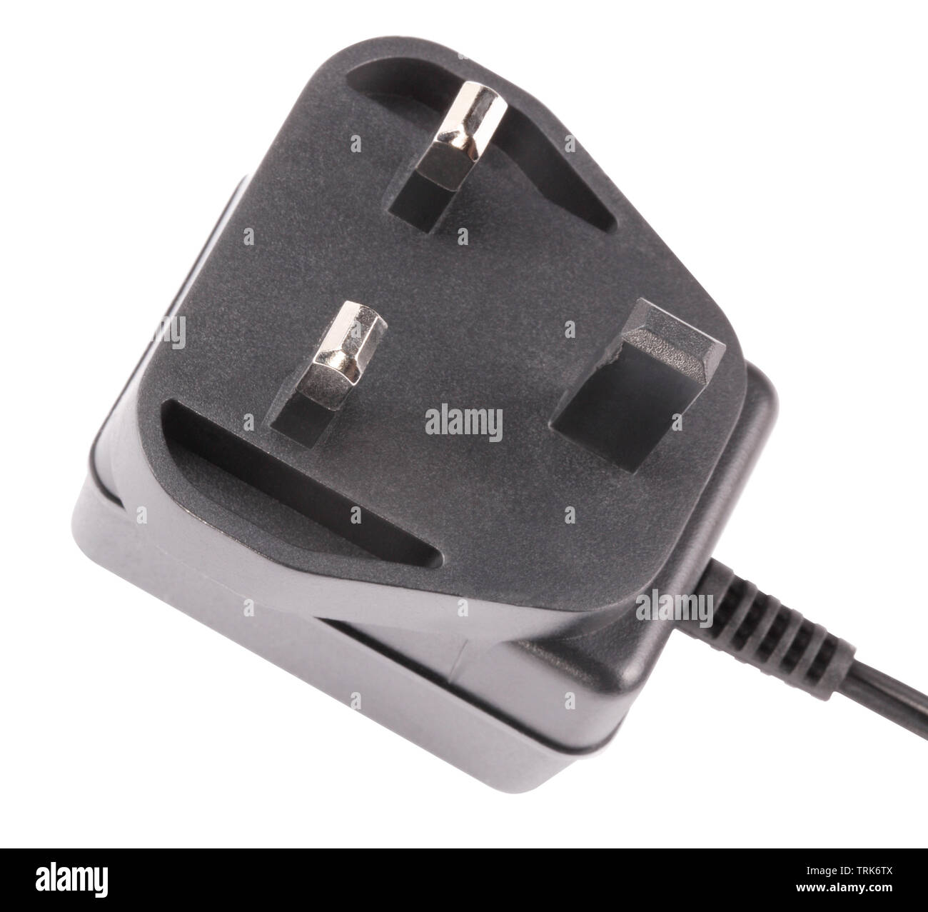 UK Outlet Plug with Cord Isolated Stock Photo - Alamy