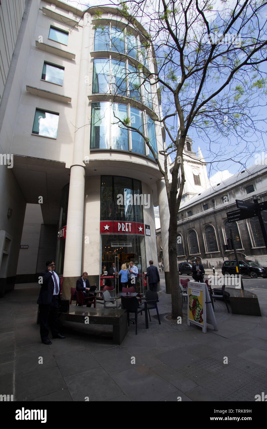Pret a Manger food outlet central London UK Stock Photo - Alamy