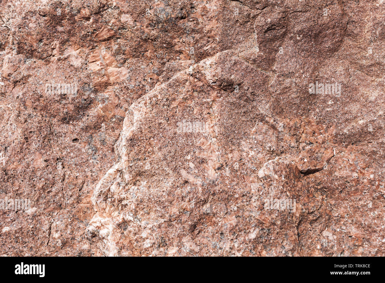 Natural red granite stone background texture with relief pattern Stock ...