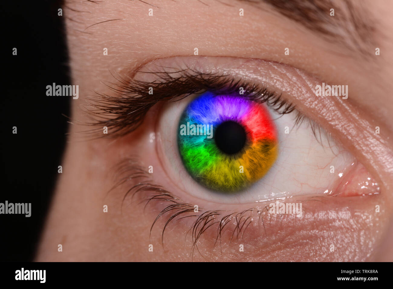 Close up reflection in mans hi-res stock photography and images - Alamy