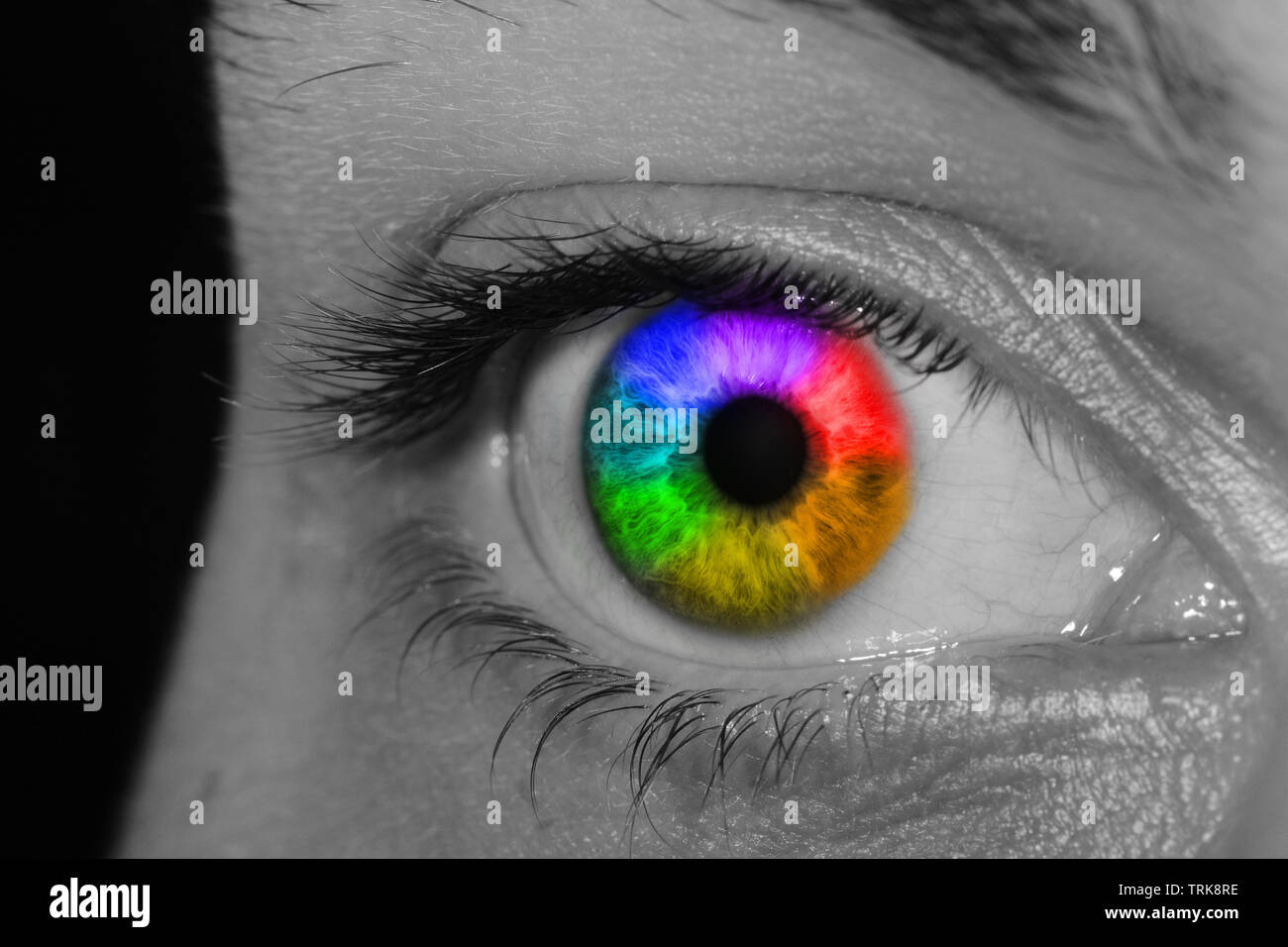 Close up reflection in mans hi-res stock photography and images - Alamy