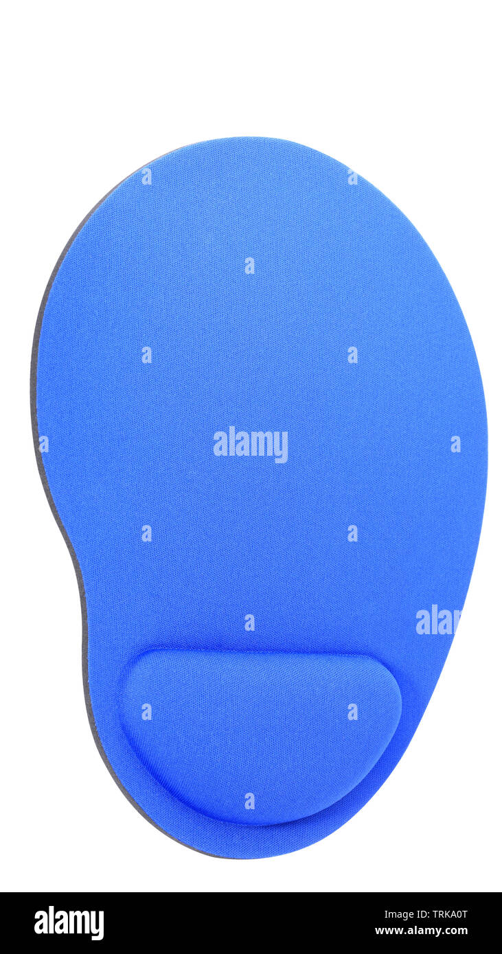 blue Mouse Pad isolated on white background Stock Photo - Alamy