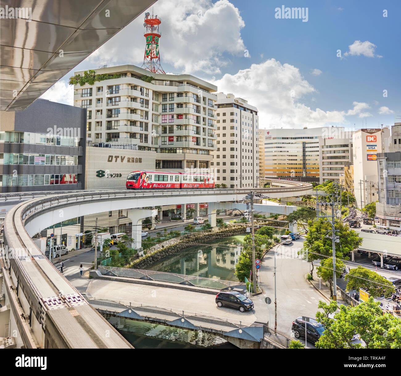 Naha city monorail in Okinawa island Stock Photo - Alamy