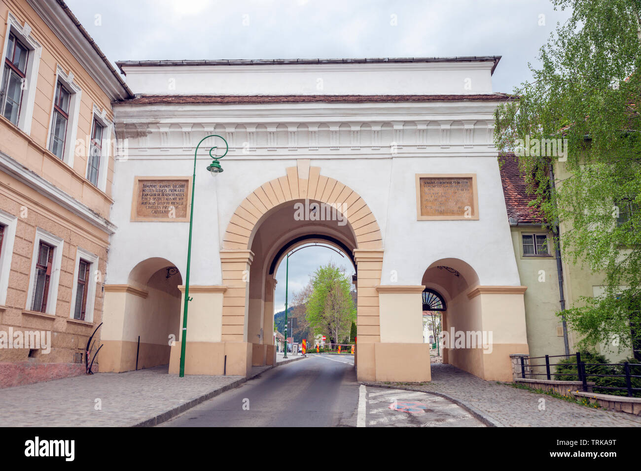 Schei Gate in Brasov. Brasov, Brasov County, Romania Stock Photo - Alamy