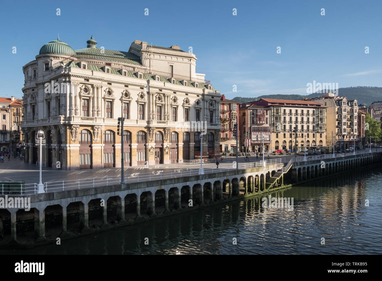 Teatro Arriaga building in Old Town, Bilbao, Basque Country, Spain ...
