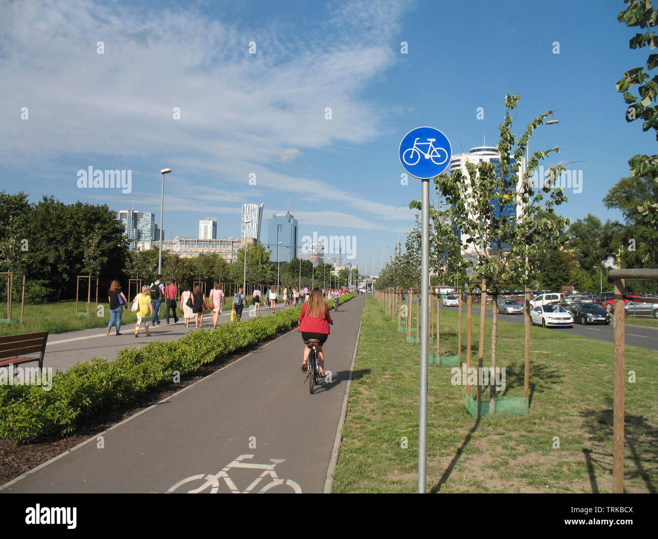 People returning home from work, Warsaw, Poland Stock Photo - Alamy