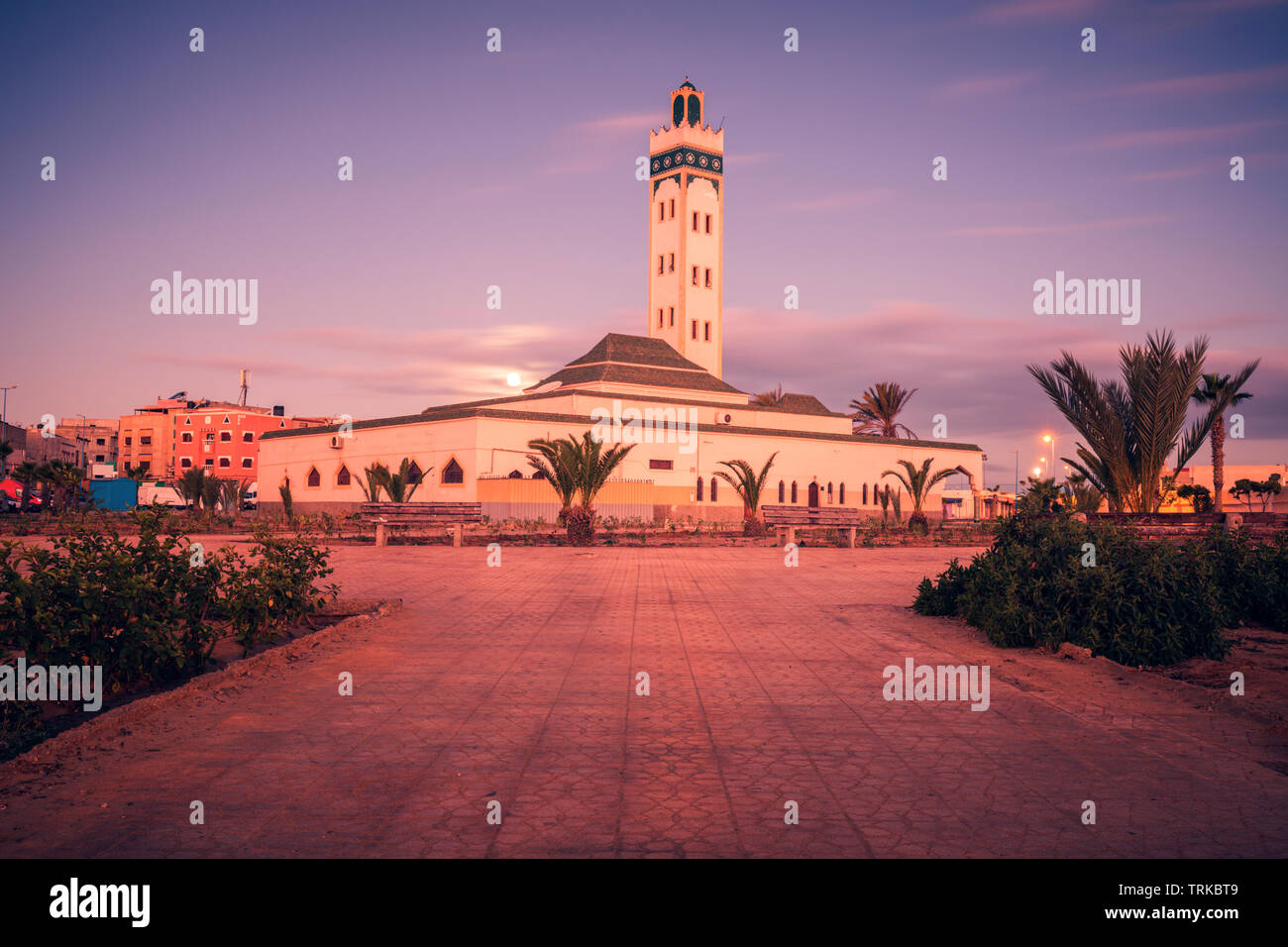 Eddarham Mosque in Dakhla. Dakhla, Western Sahara, Morocco Stock Photo ...