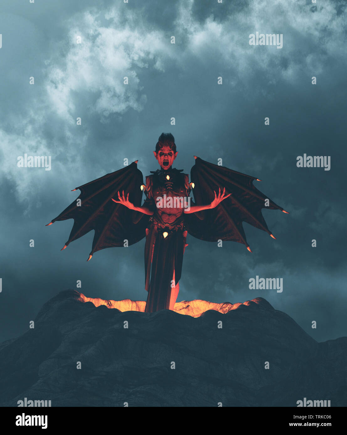 Devil flying hi-res stock photography and images - Alamy