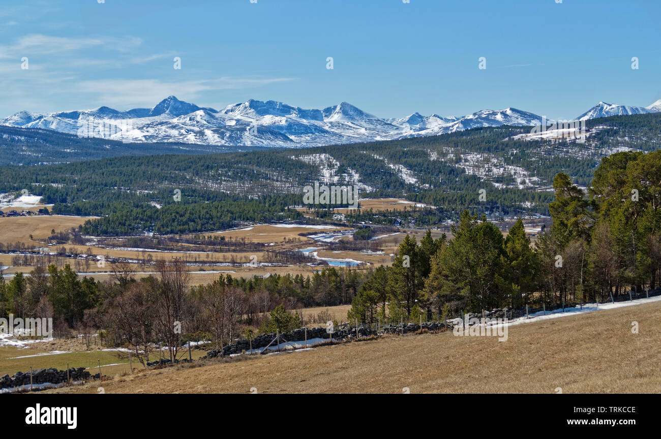 Norway. Spring in Rondane Stock Photo - Alamy