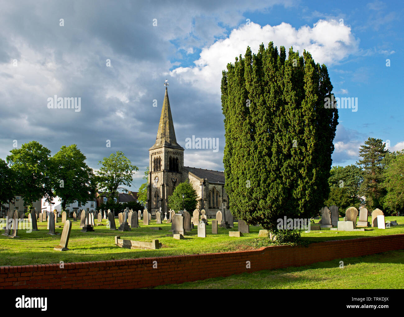 St James church, in the village of Rawcliffe, East Yorkshire, England ...