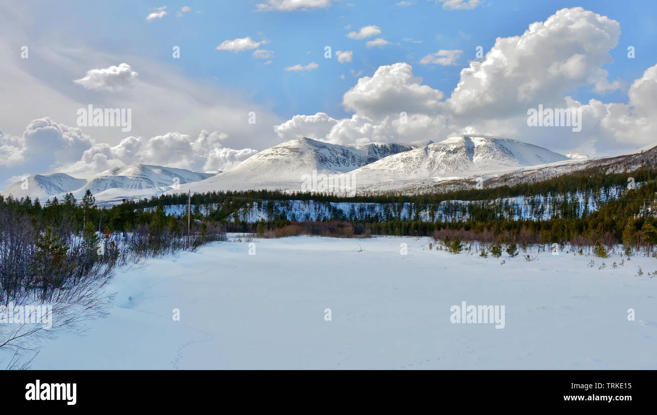 Norway. Winter in Folldal and Rondane Stock Photo - Alamy