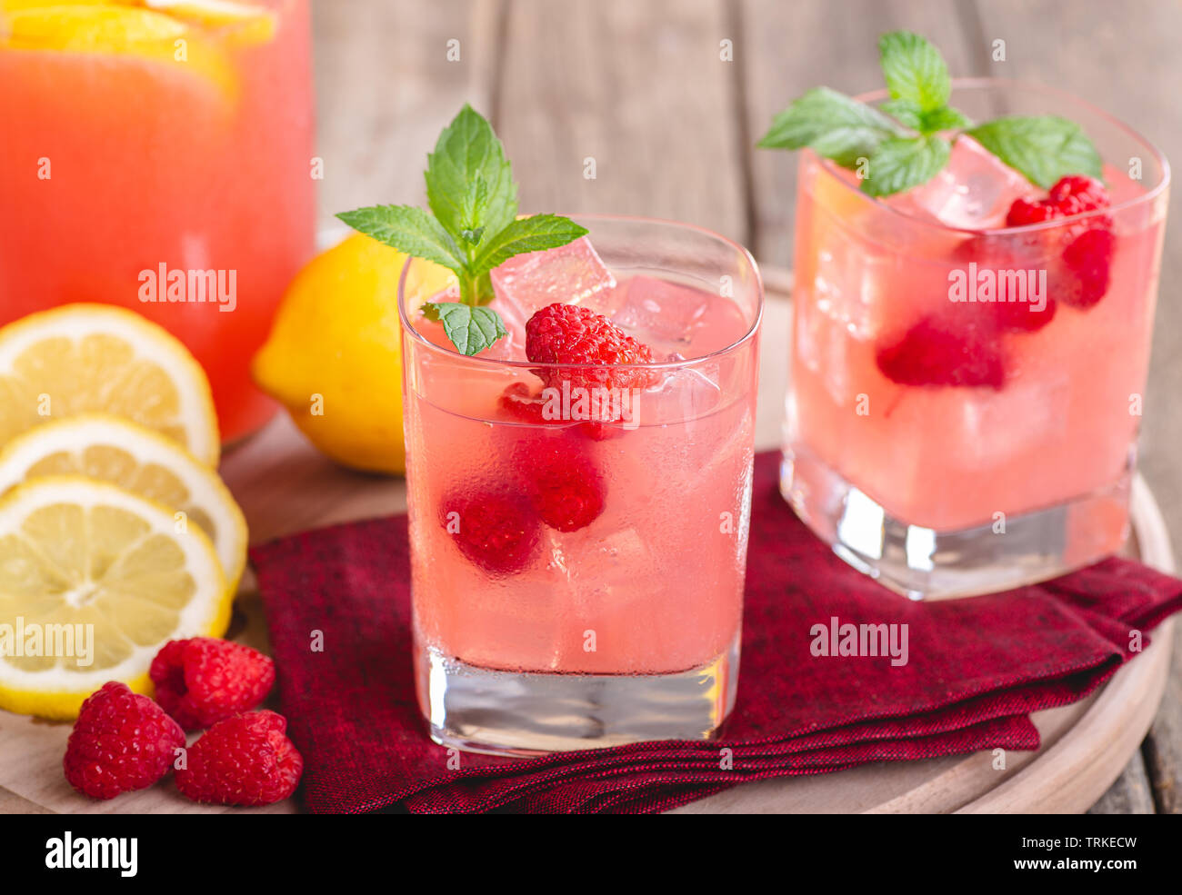 Lemonade flavored with fresh berries hi-res stock photography and ...