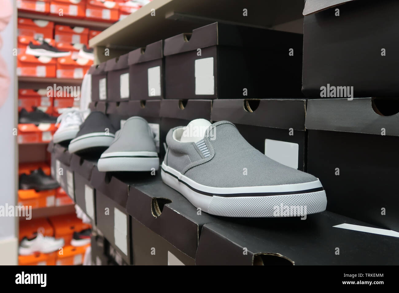 Shoes in a shopping mall Stock Photo - Alamy