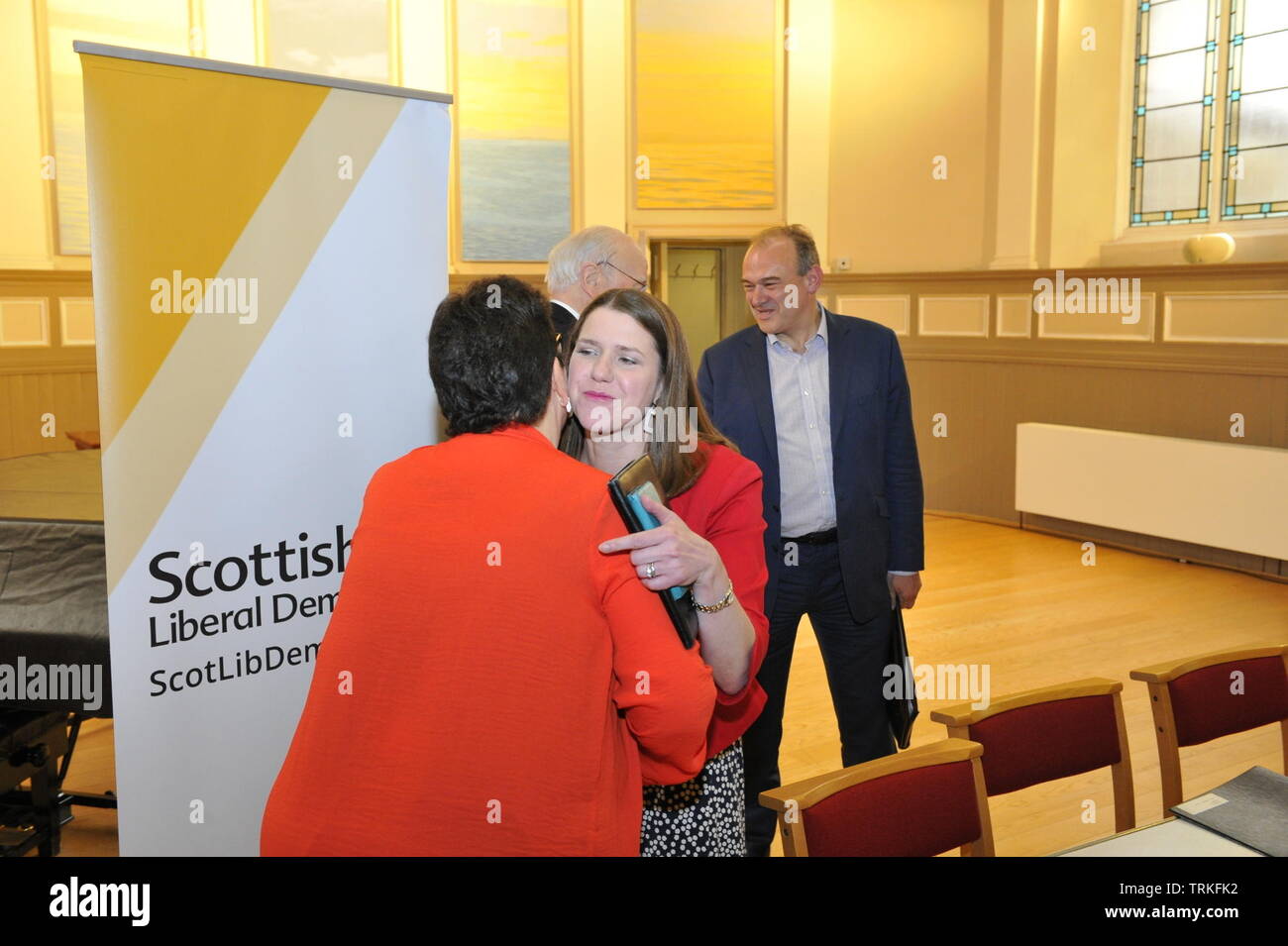Edinburgh, UK. 8 June 2019. Pictured: (left-right) Sheila Ritchie;Jo ...