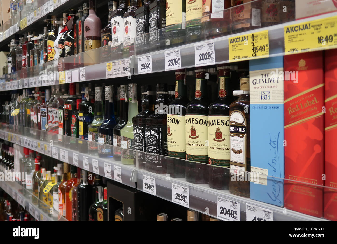 Alcohol drink bottles hi-res stock photography and images - Alamy