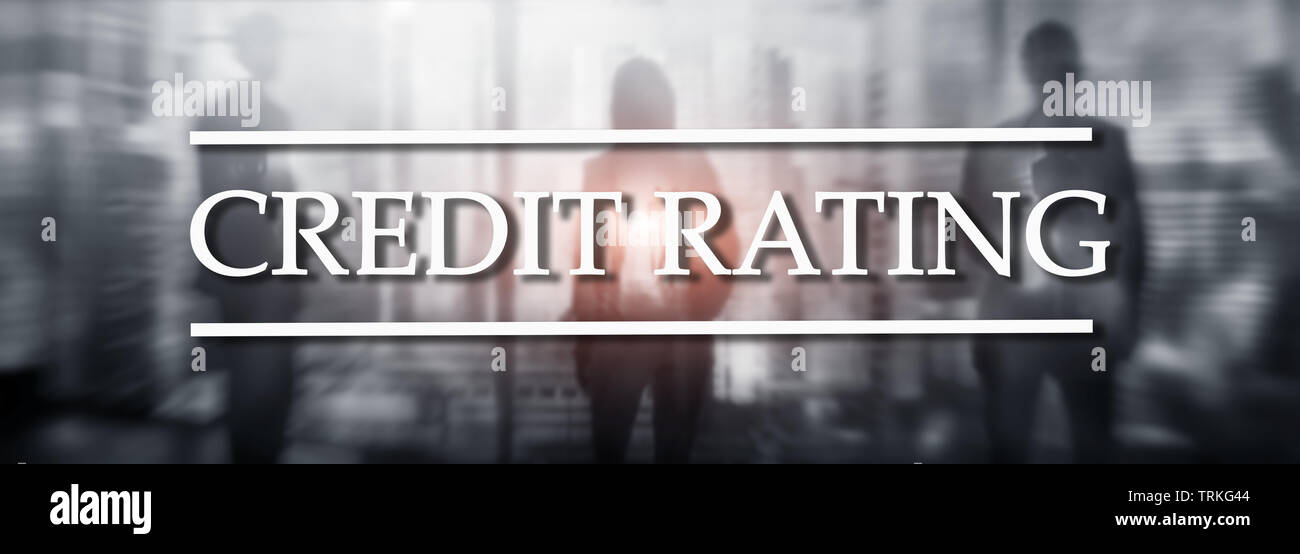 Credit Rating. Finance banking investment concept. Website header ...