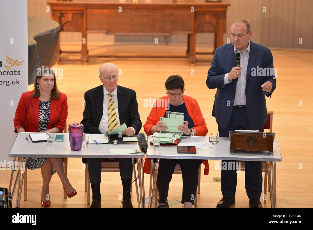 Edinburgh, UK. 8 June 2019. Pictured: (left-right) Jo Swinson; Lord ...