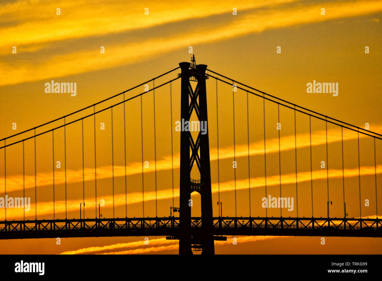 The Angus L. MacDonald bridge over Halifax harbor, Halifax, Nova Scotia ...