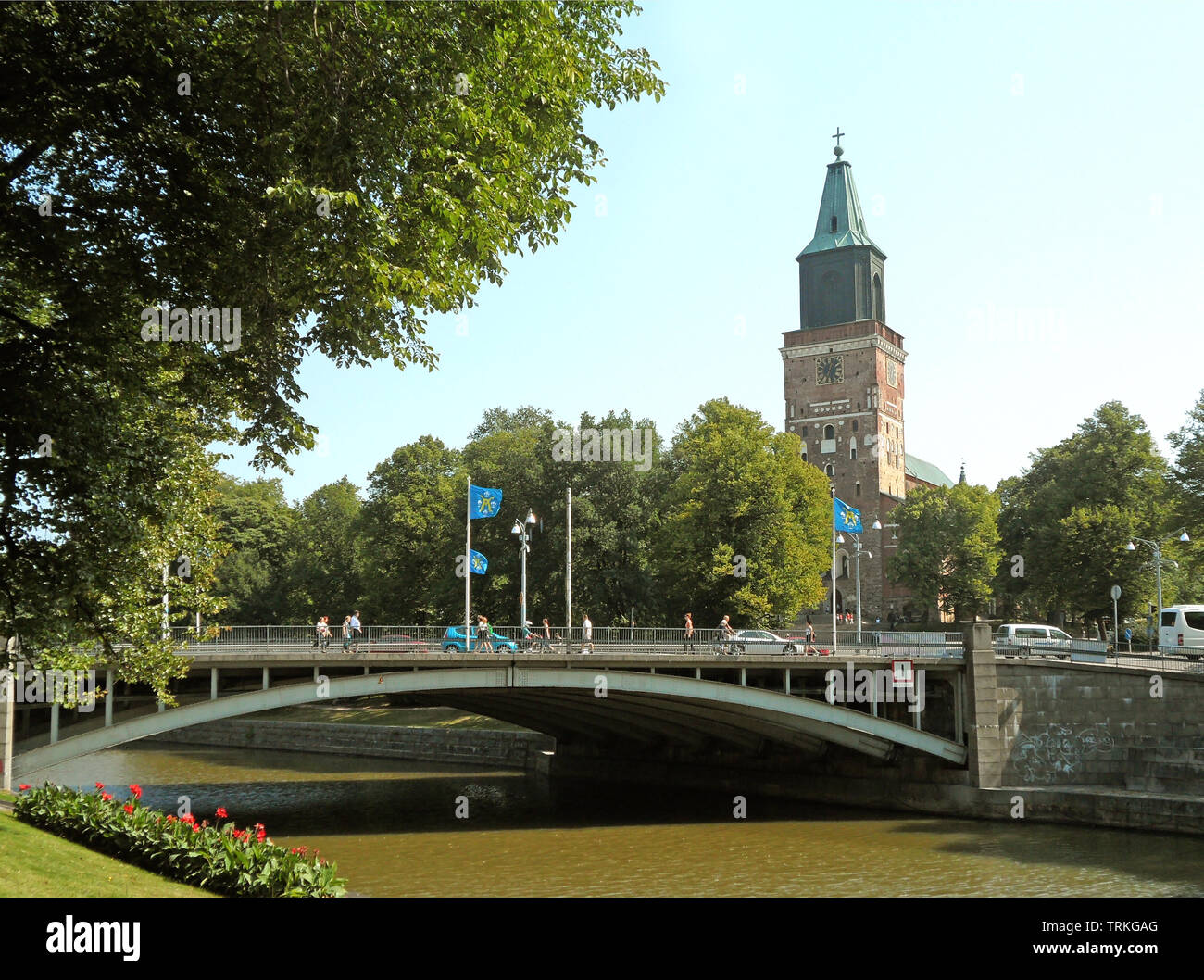 Turku Cathedral, Remarkable Landmark of the City by the River Aura in ...