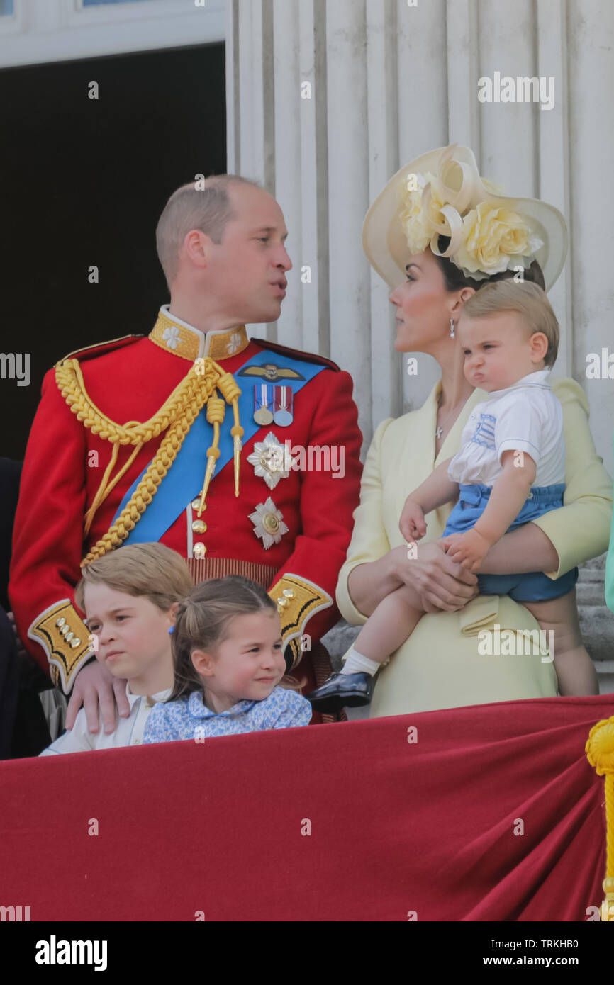 London, UK. 08th June, 2019. One year old Prince Louis steals the show ...