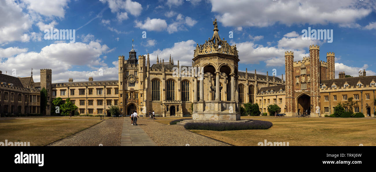 Panoramic view of Trinity College, Cambridge, England Stock Photo - Alamy