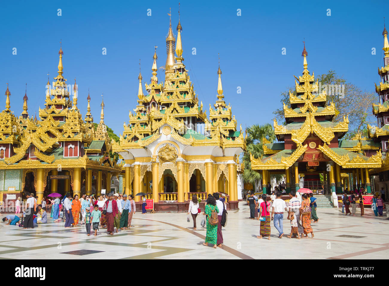 Buddhism burma myanmar yangon temple hi-res stock photography and ...