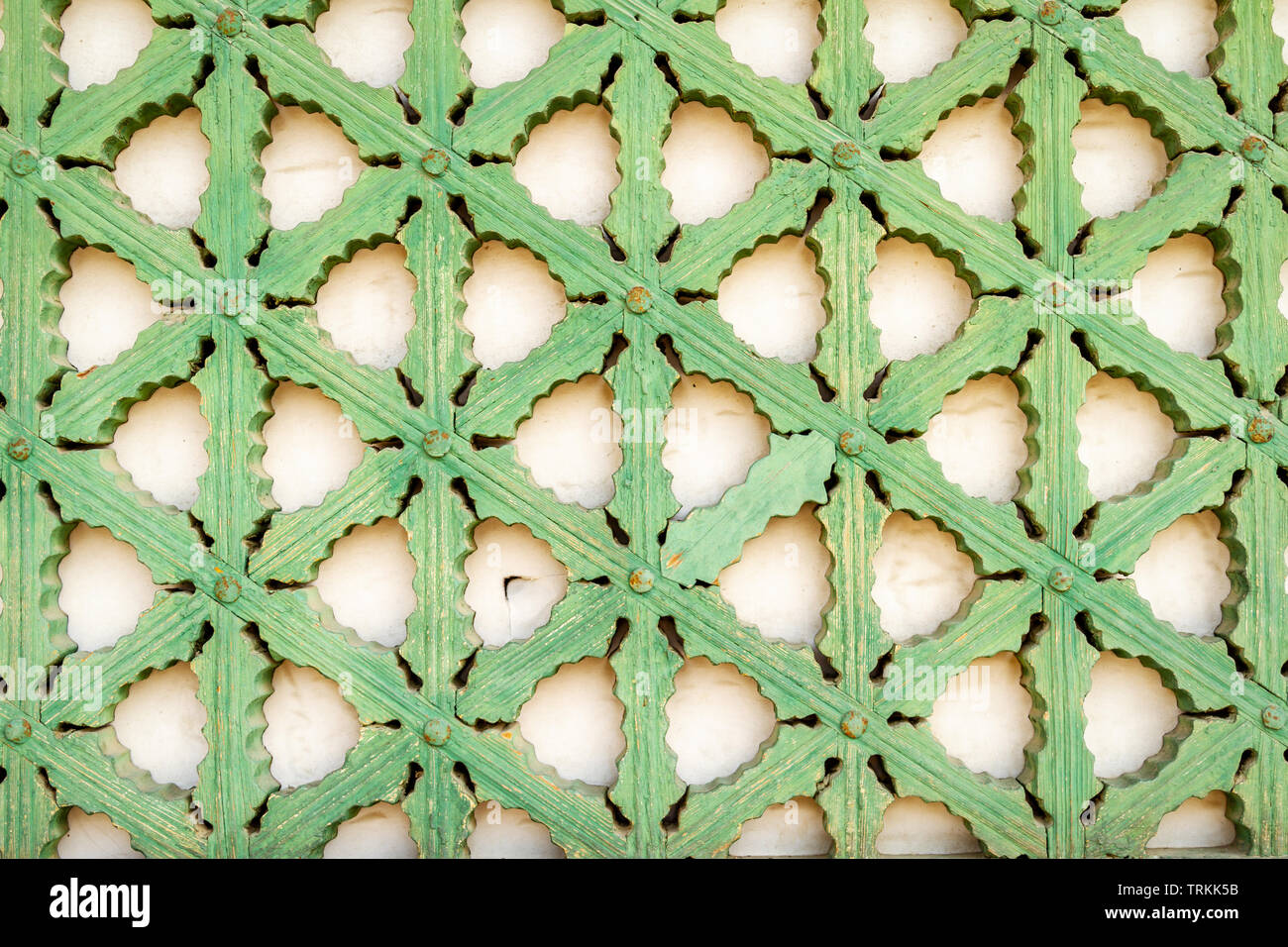 A tradition Korean windows frame pattern with a white background. This ...