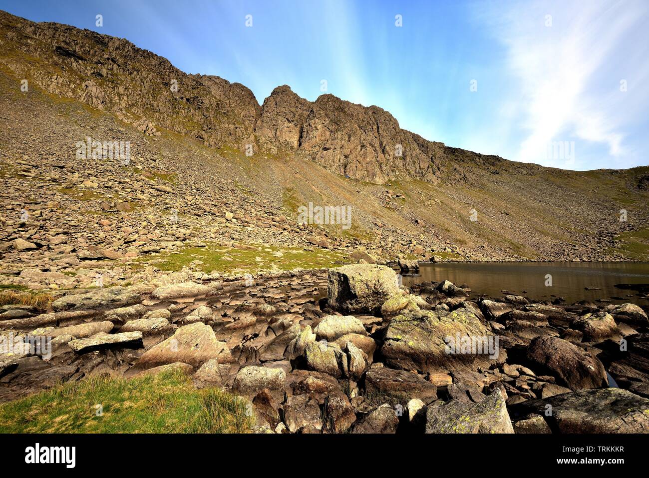 Goats Water and the start of Torver Beck Stock Photo - Alamy