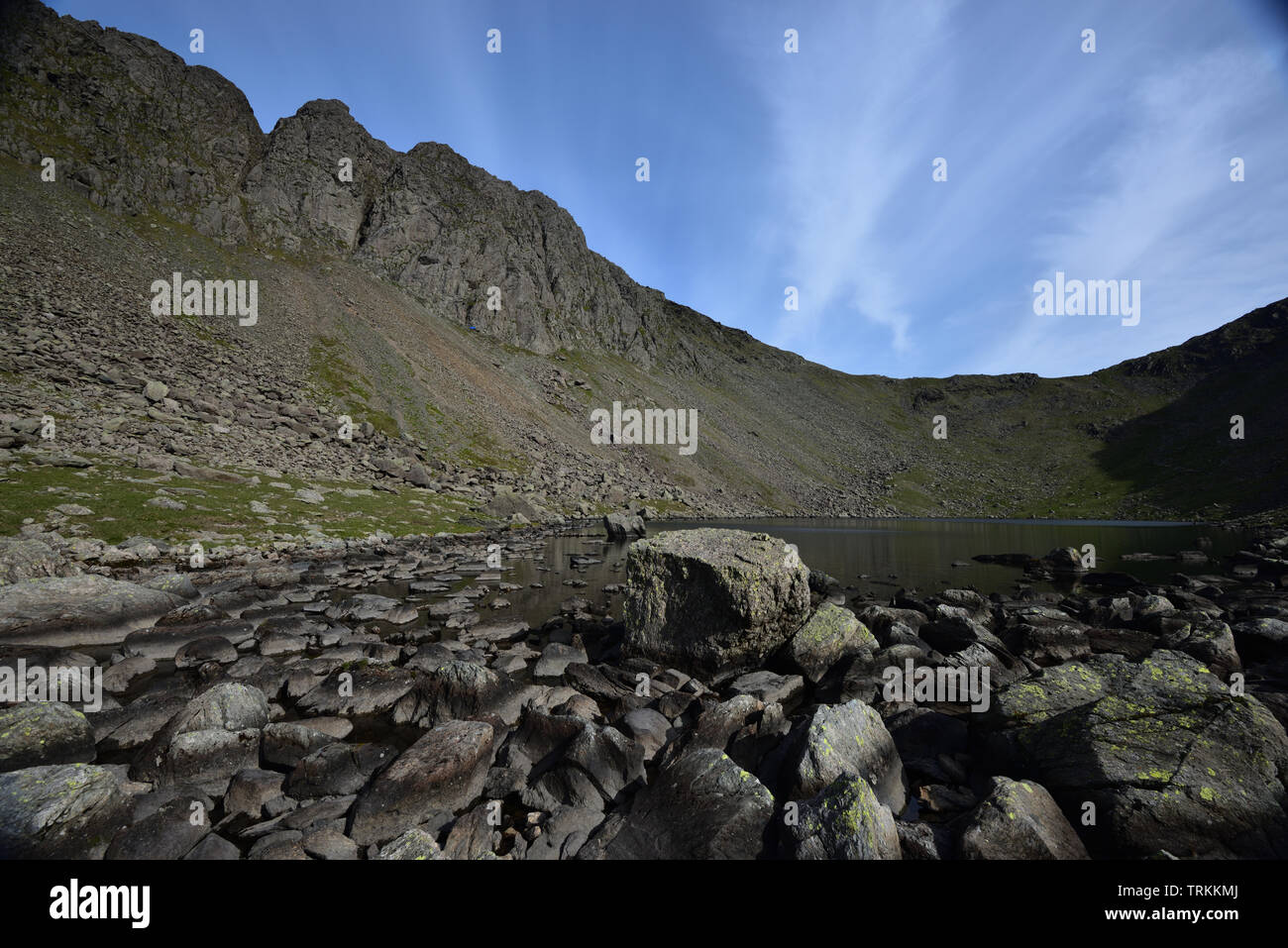 Goats Water and the start of Torver Beck Stock Photo - Alamy