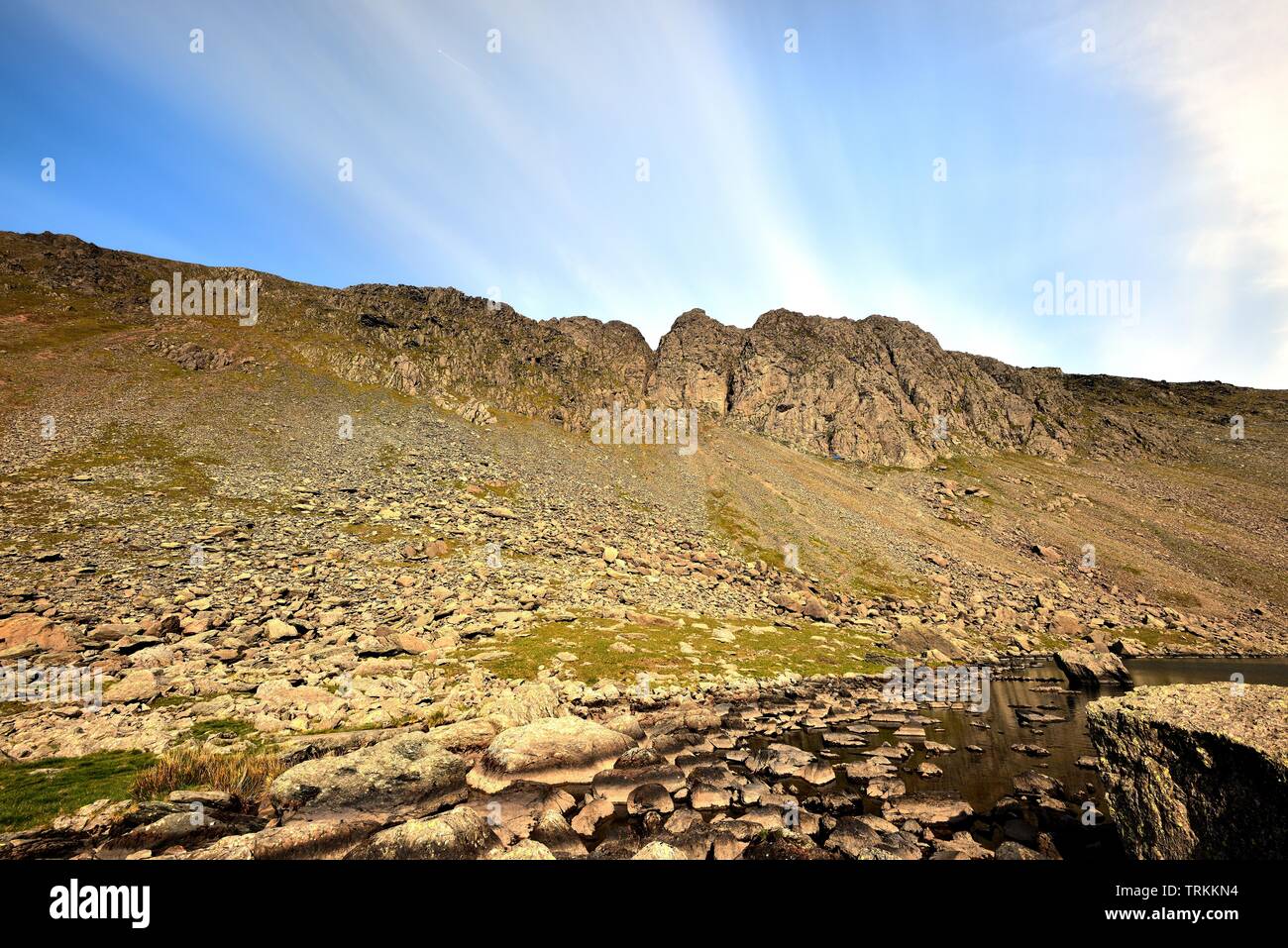 Goats Water and the start of Torver Beck Stock Photo - Alamy